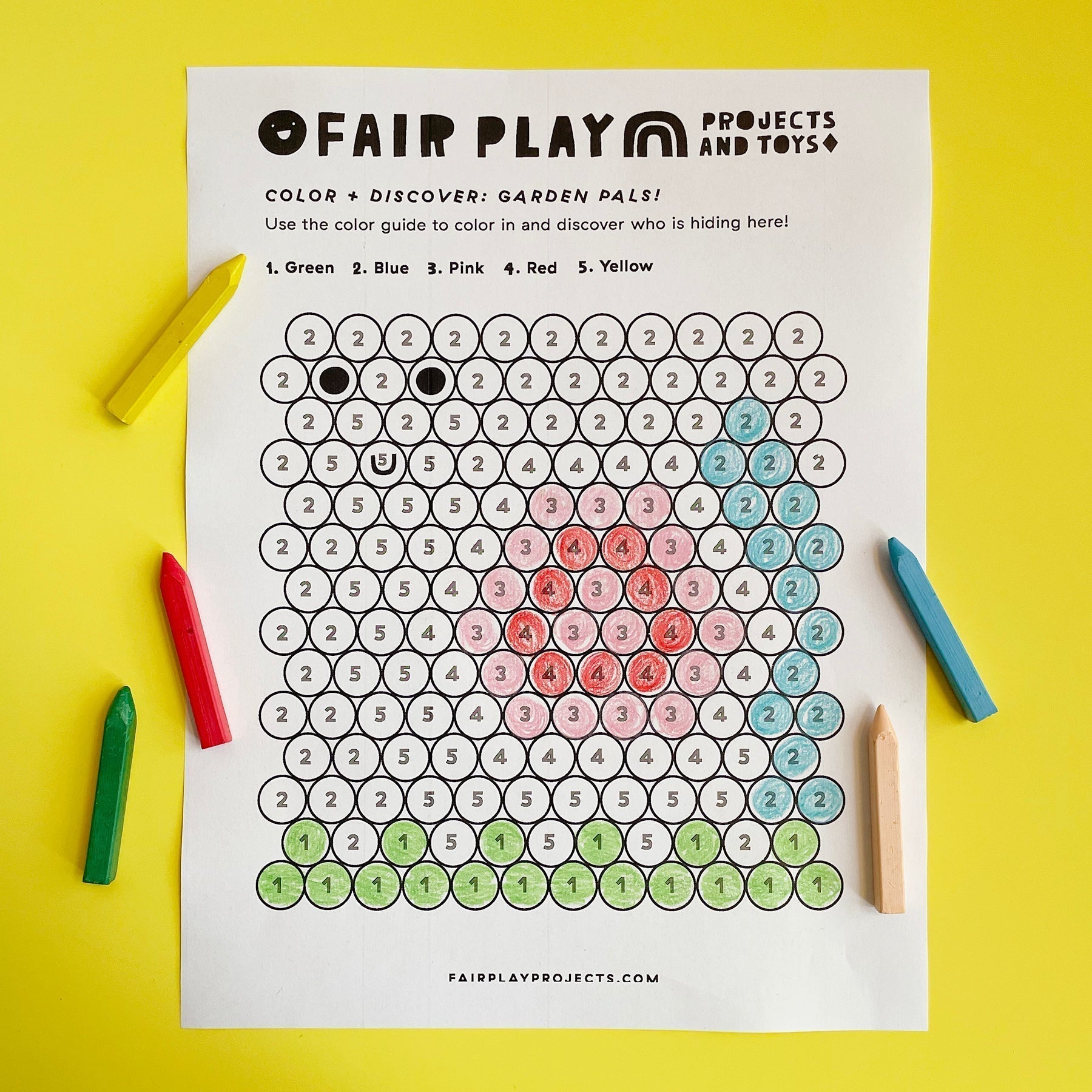 LET'S CREATE: Color + Discover Garden Pals – Fair Play Projects