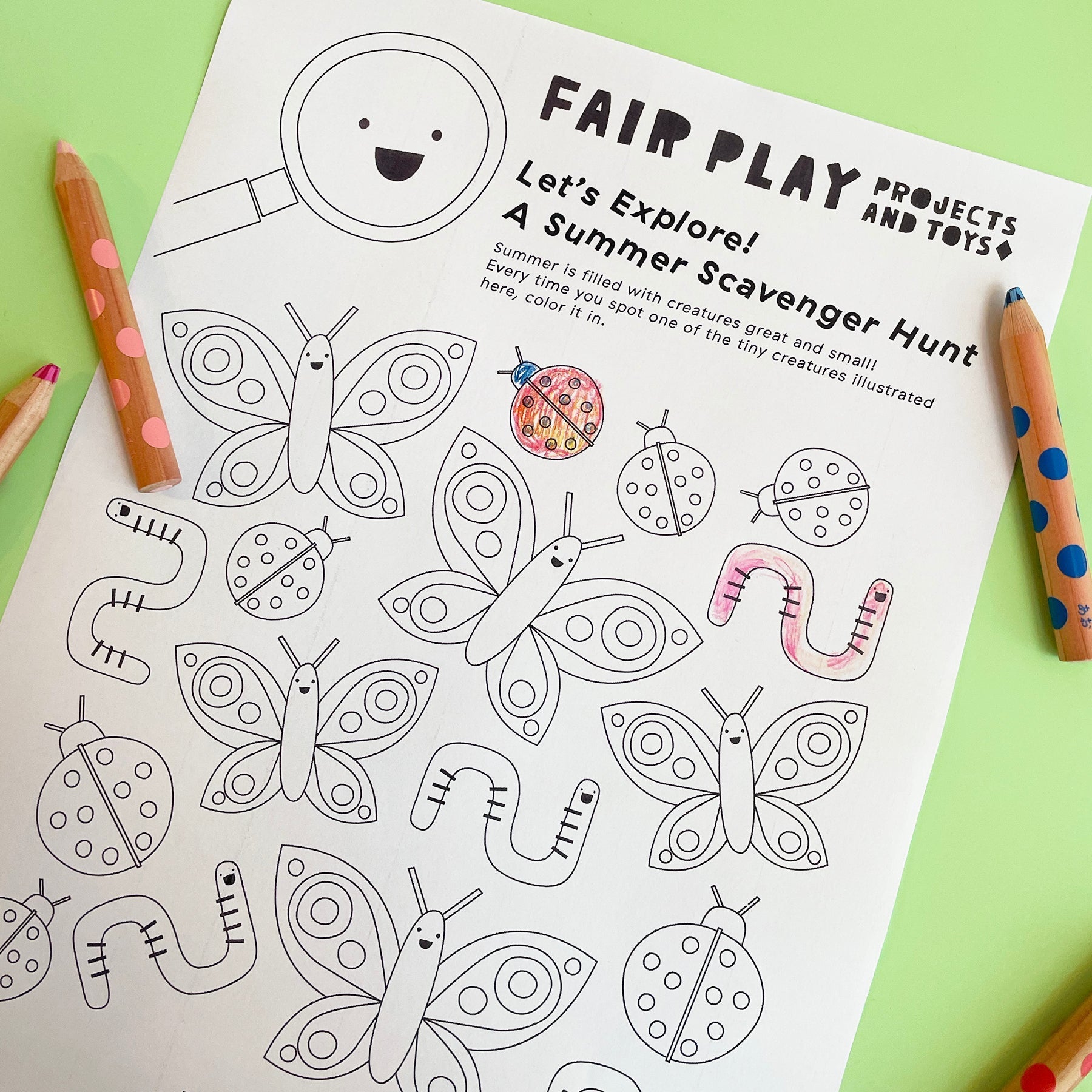 LET'S CREATE: Summer Scavenger Hunt – Fair Play Projects