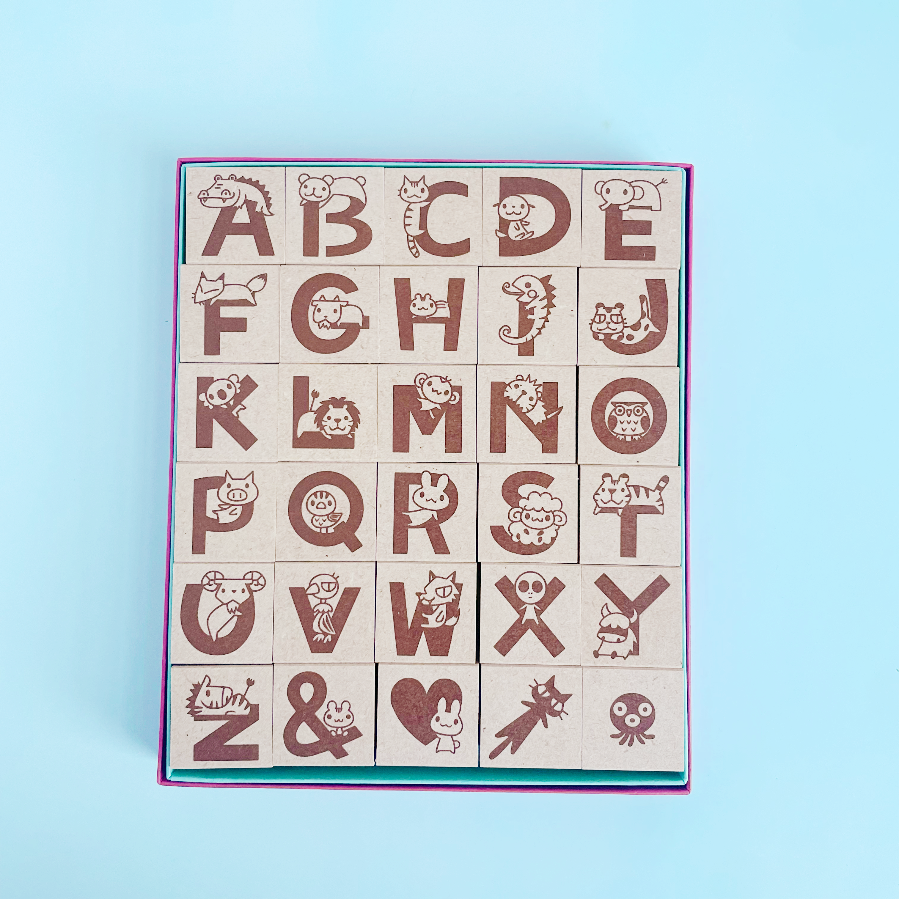 Animal Alphabet Stamps – Fair Play Projects