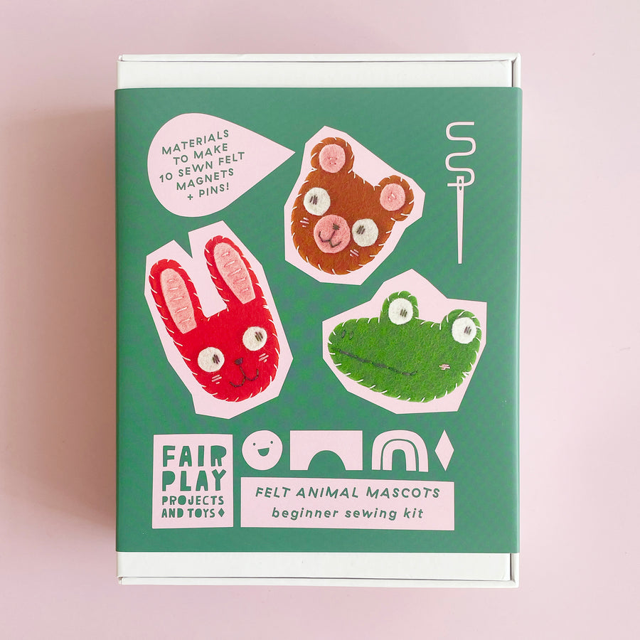 Felt Animal Mascots Sewing Kit – Fair Play Projects