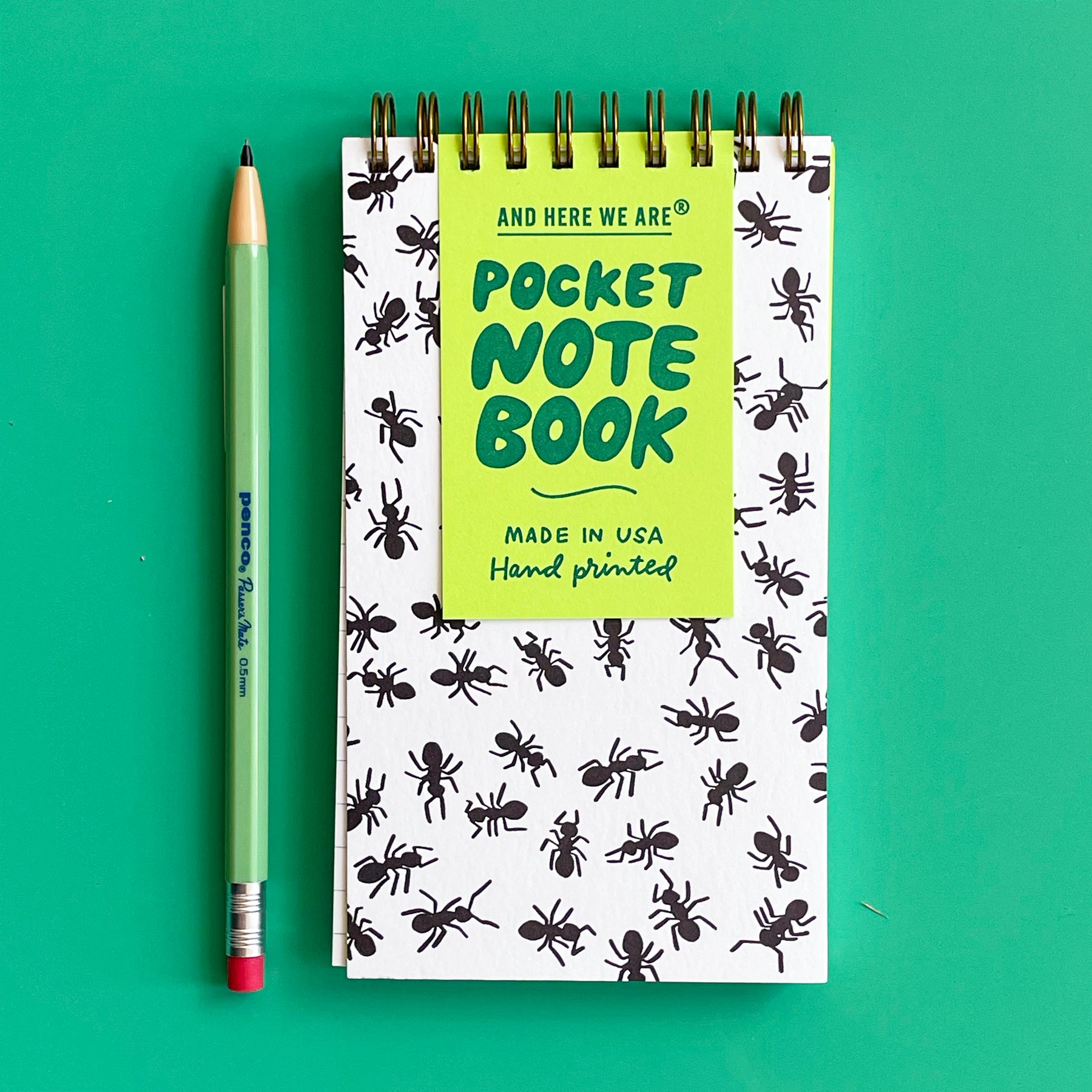 Ants Letterpress Spiral Notebook – Fair Play Projects