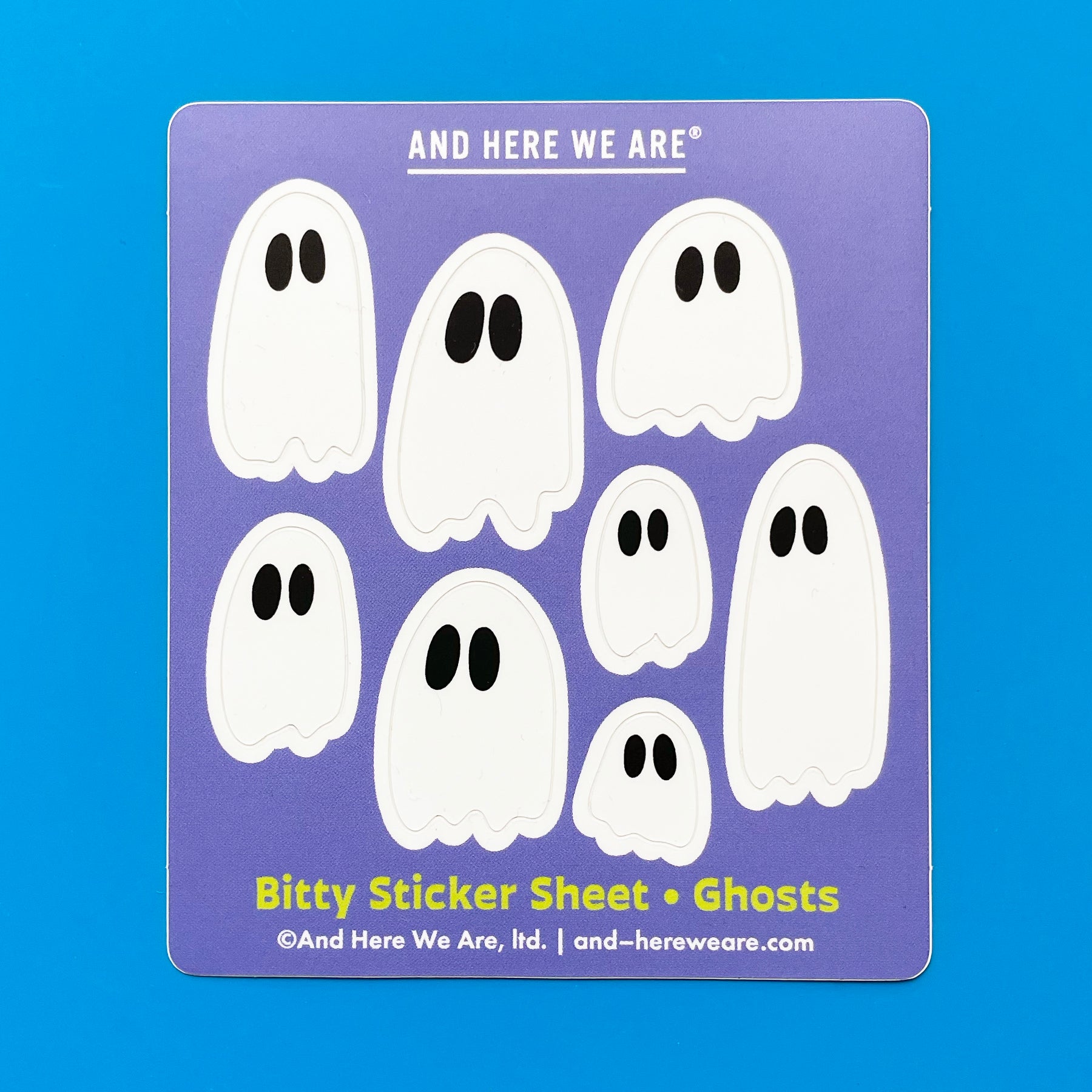 Ghosts Bitty Sticker Sheet – Fair Play Projects