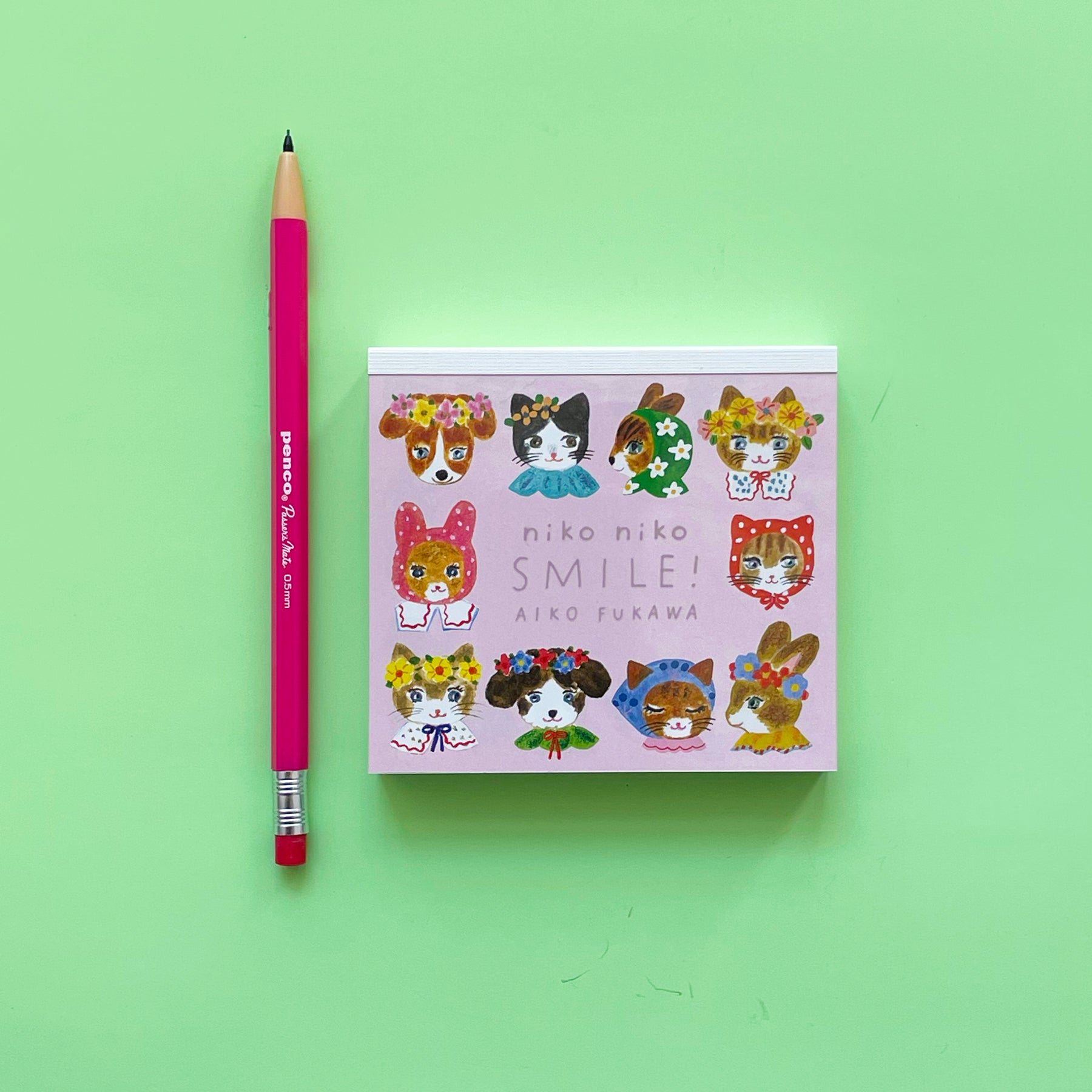 Aiko Fukawa Niko Niko SMILE Block Memo Pad – Fair Play Projects