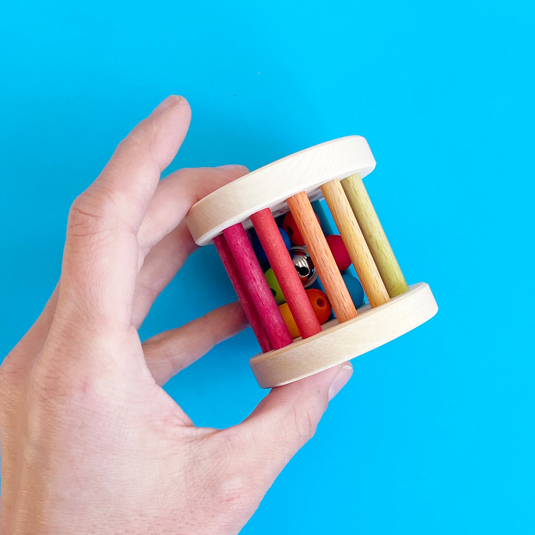 Mini Rolling Wheel Rattle – Fair Play Projects