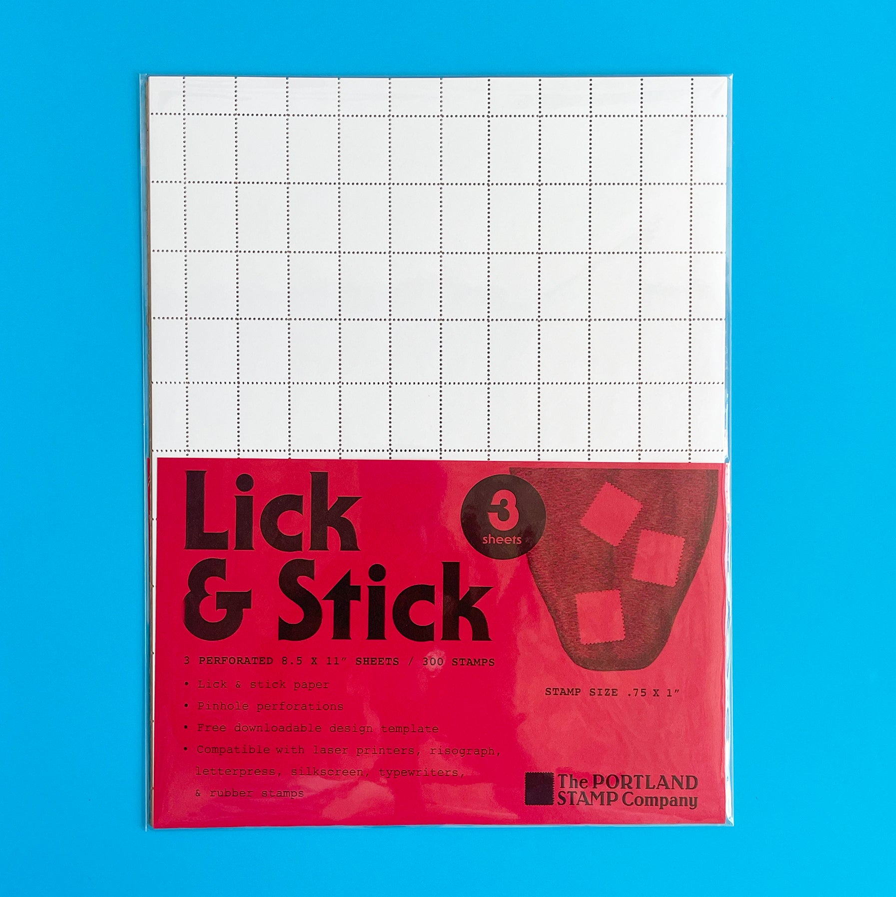 Lick & Stick Stamp Sheet – Fair Play Projects